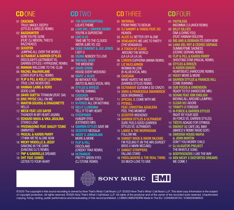 NOW That’s What I Call Clubland (4CD) - NOW MUSIC Official Store