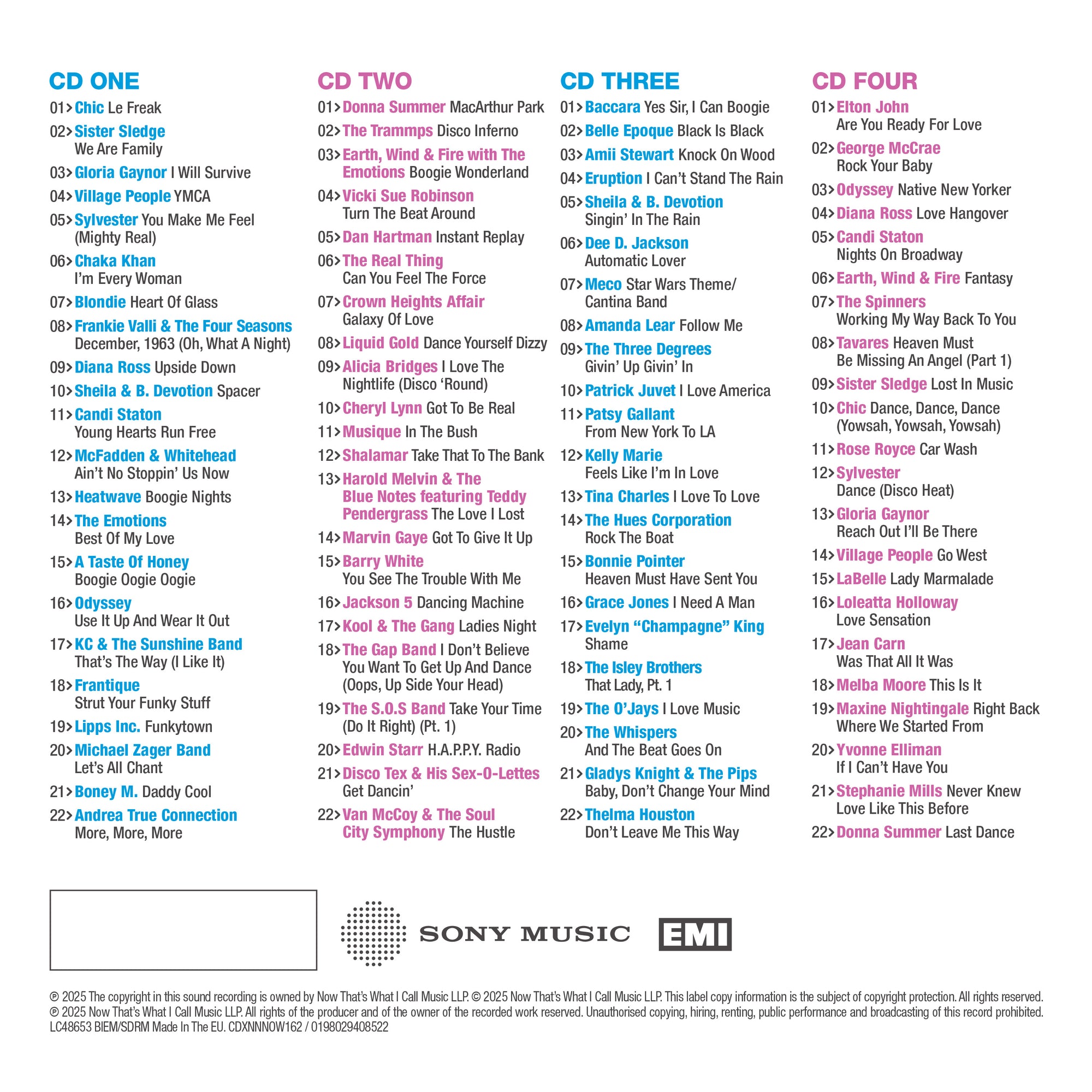 NOW That's What I Call An Era - Disco: 1973-1980 (Special Edition 4CD ...