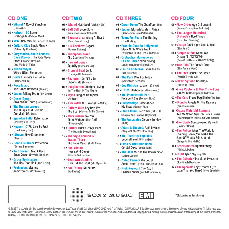 NOW That's What I Call An Era: The Albums - 1980-1984 (Special Edition ...