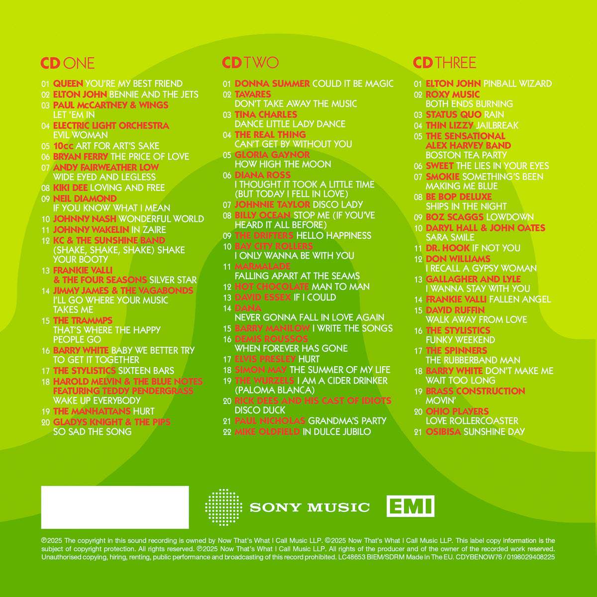 NOW – Yearbook Extra 1976 (3CD) - NOW MUSIC Official Store