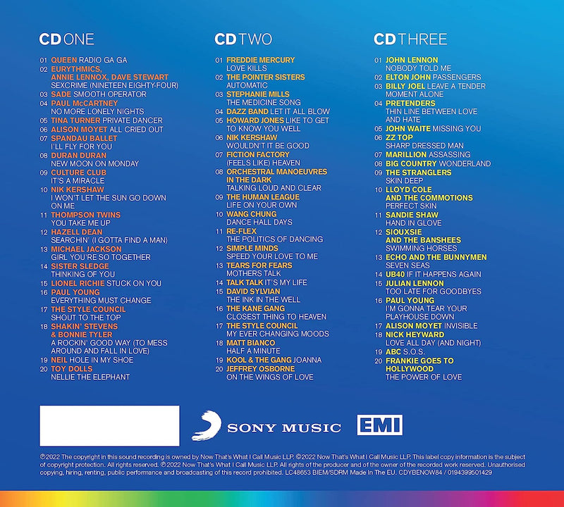 NOW – Yearbook Extra 1984 (3CD) - NOW MUSIC Official Store